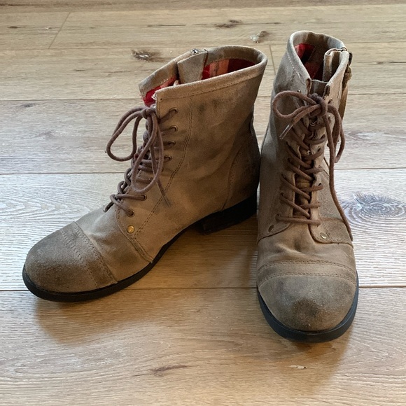 Aldo | Shoes | Aldo Suede Combat Boots | Poshmark